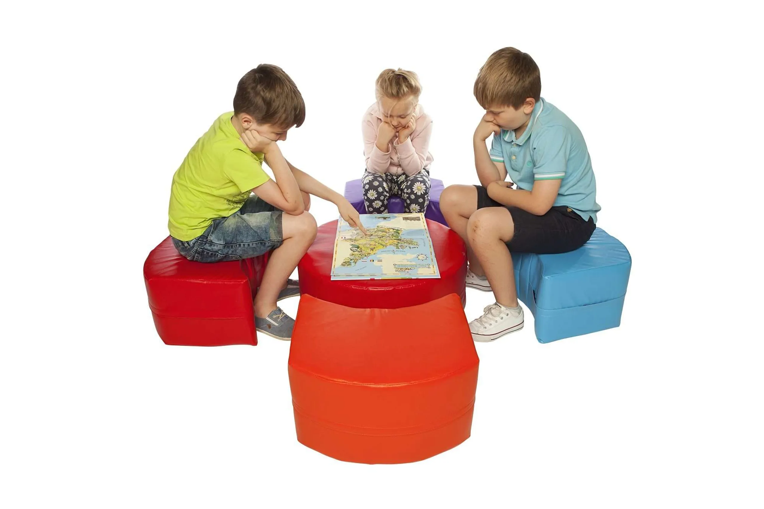 Modular Seating Pod Set - Indoor/Outdoor Polyester - Soft Play ...