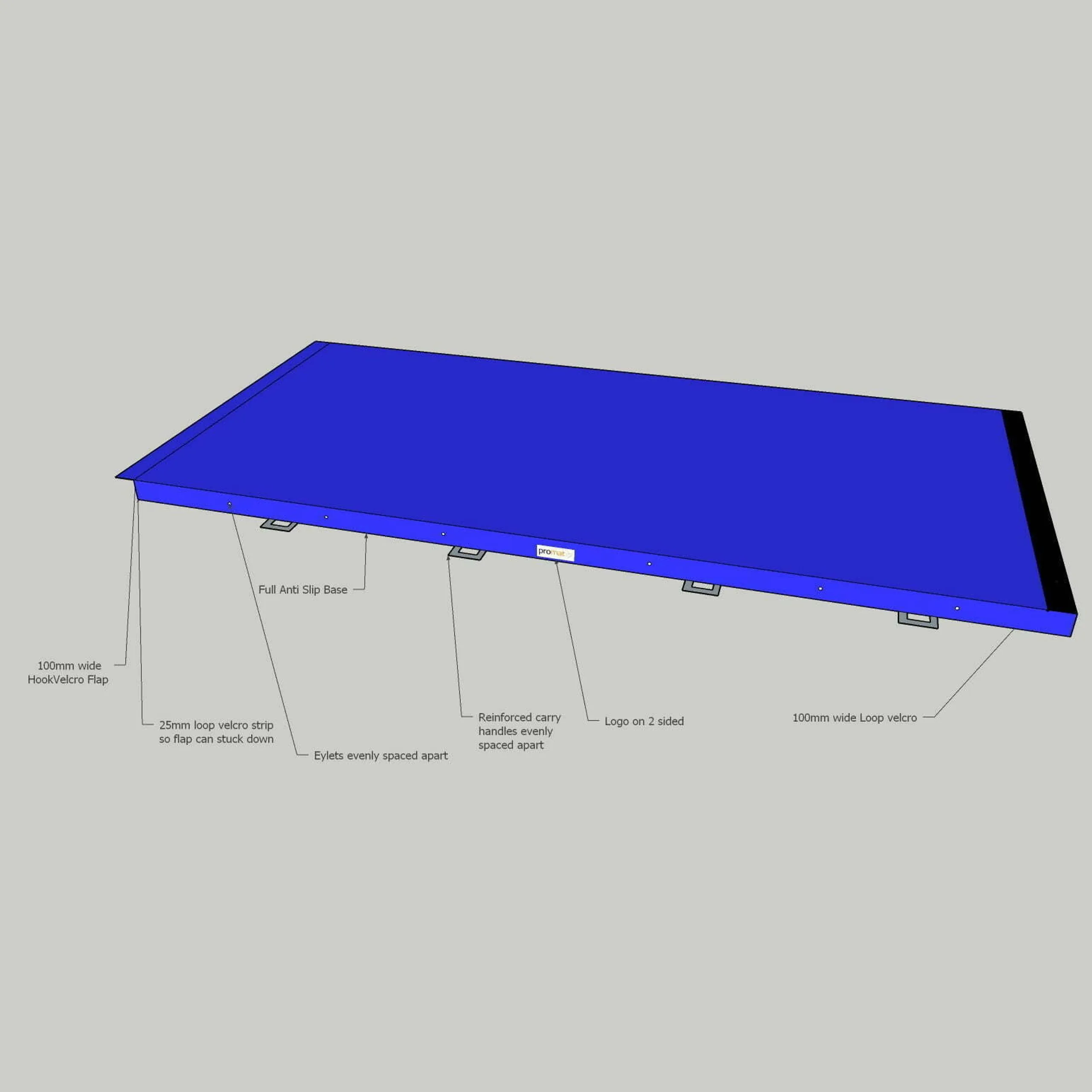 Promat Soft Landing Mats (Splat Mat) - Gymnastics Mats - Foams4Sports