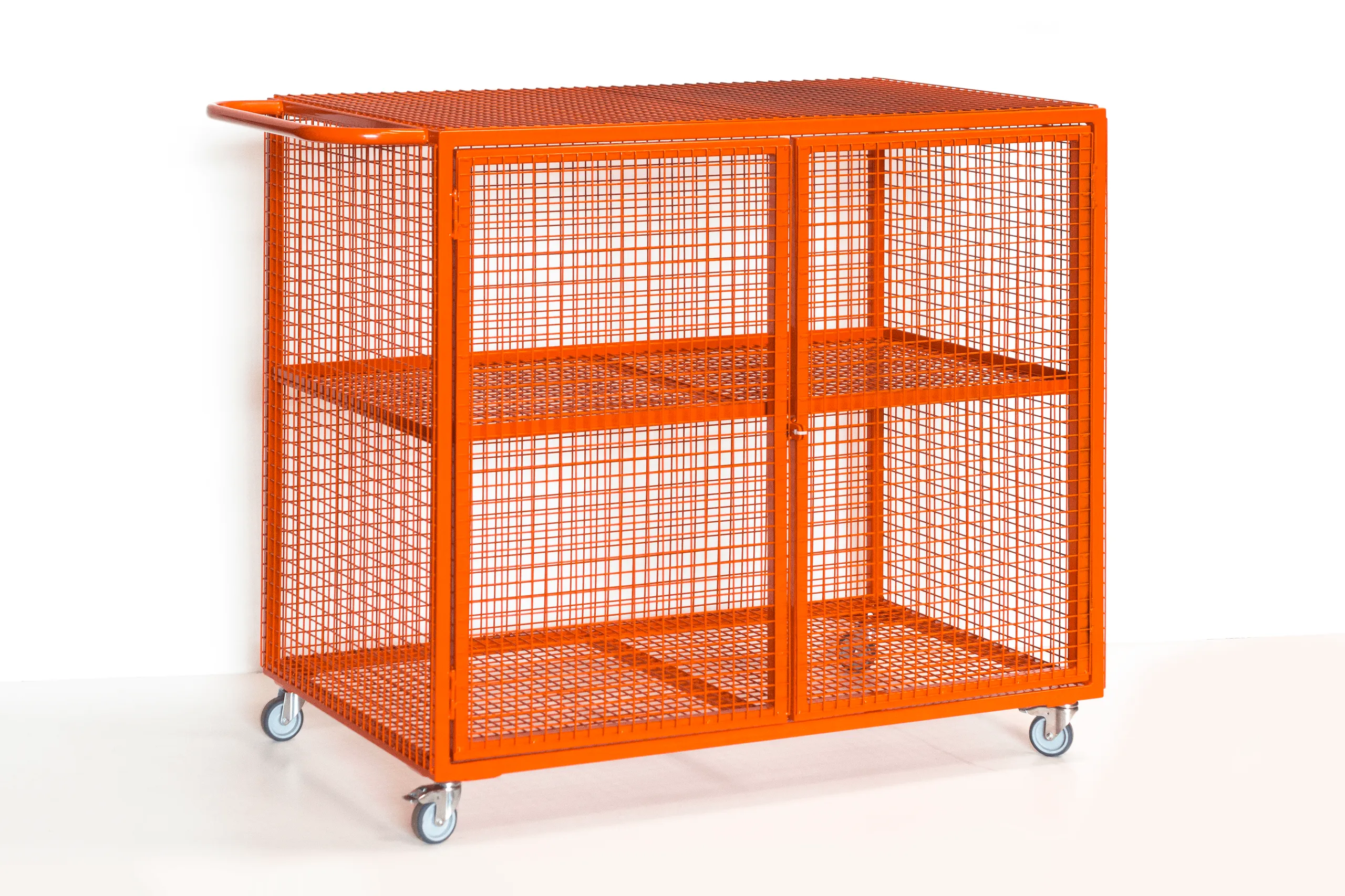 Mesh Lockable Storage Trolley (Small) - Mat Trolleys - Foams4Sports