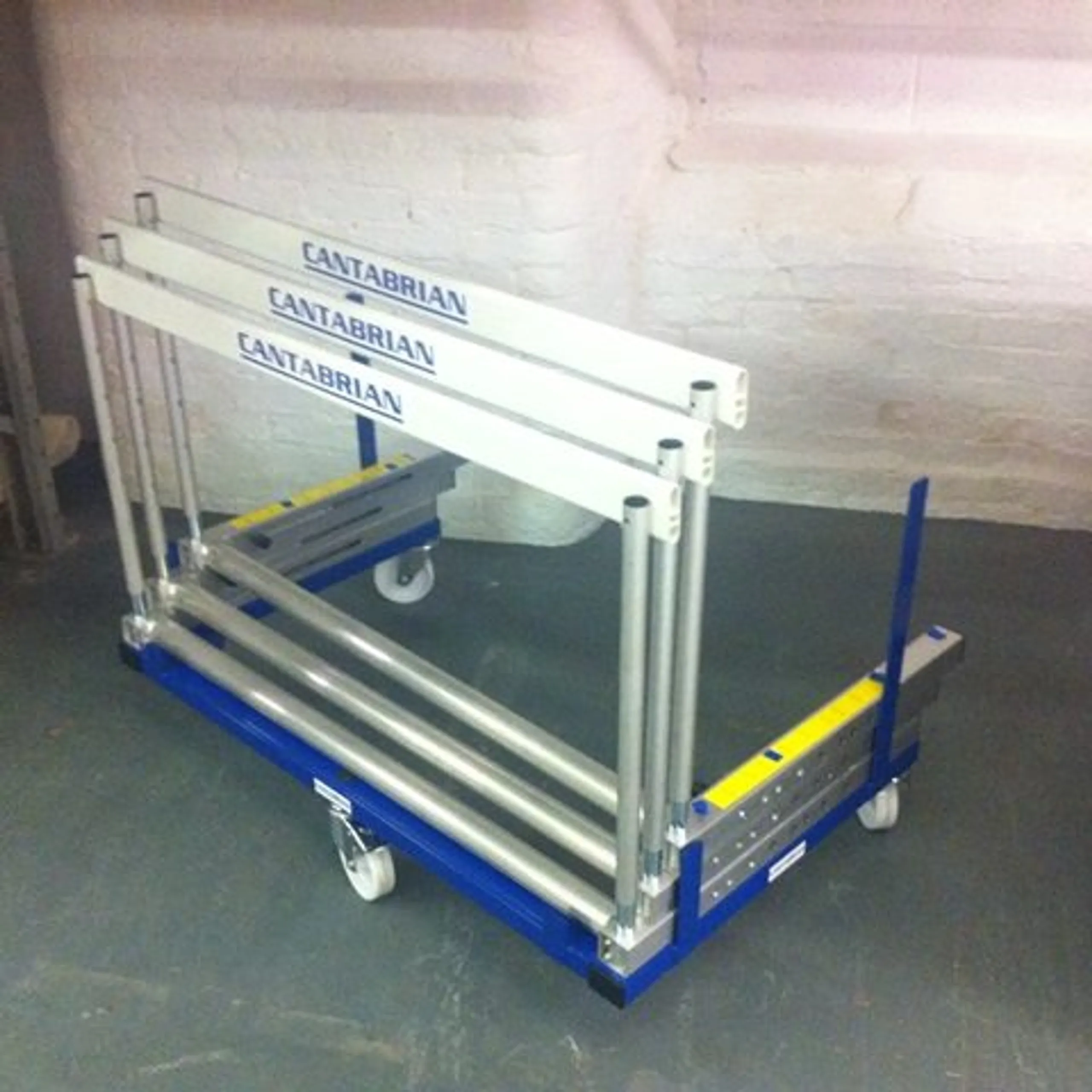 Cantabrian Hurdle Trolley - 10 piece - Training Hurdles - Athletics Direct