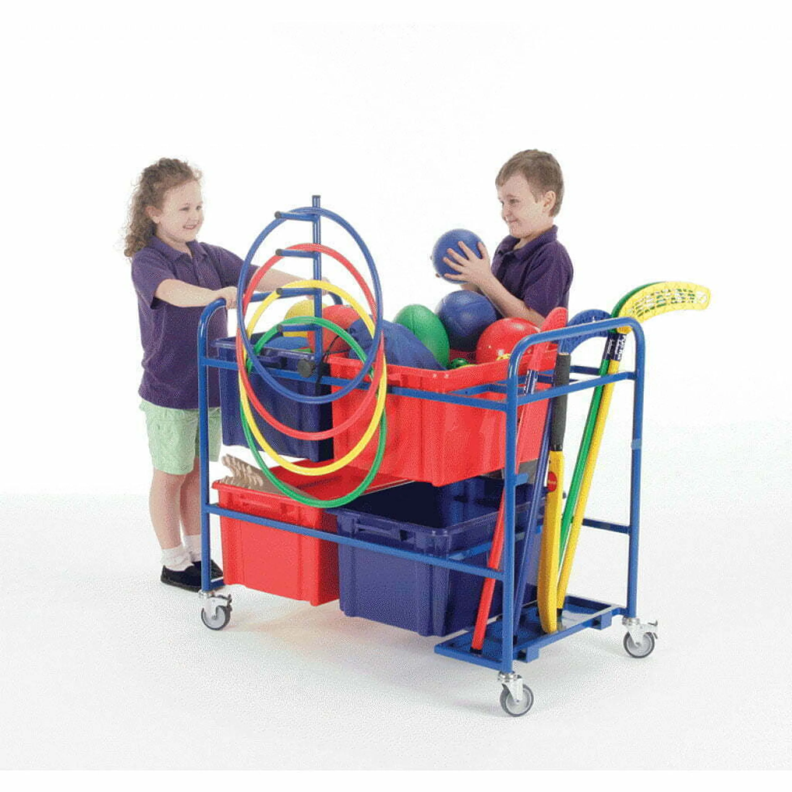 Standard Organiser Storage Trolley - Mat Trolleys - Foams4Sports