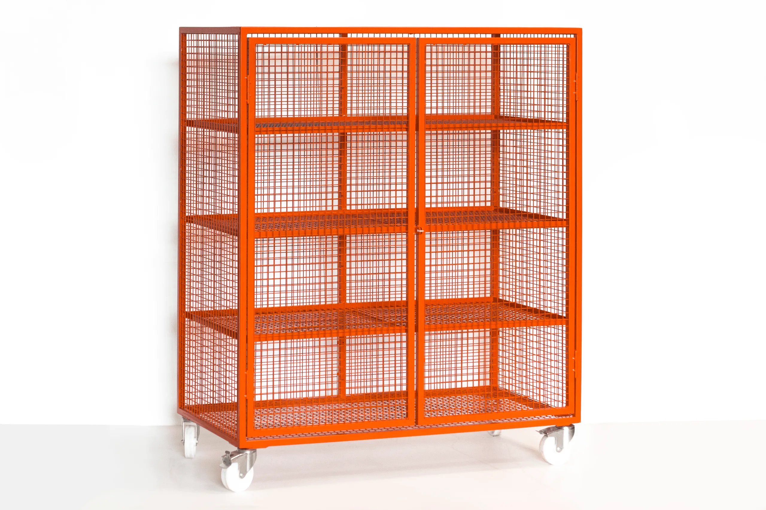 Mesh Lockable Storage Trolley (Large) - Mat Trolleys - Foams4Sports